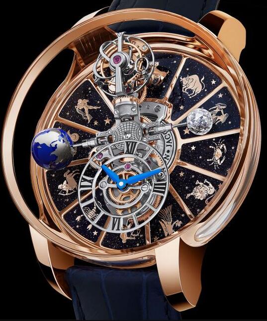 Review Jacob & Co ASTRONOMIA TOURBILLON ZODIAC AT100.40.AC.AB.B Replica ...